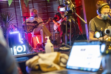 Singer Online Concert Closed Reykjavik Bars Editorial Stock Photo ...