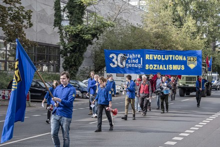 Demonstrators Free German Youth Fdj Demanded Editorial Stock Photo ...