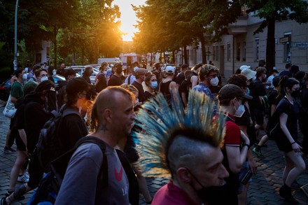 Leftwing Autonomists Demonstrate Under Motto Defend Editorial Stock ...