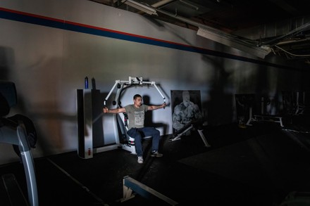 Man Doing Workout Destroyed Gym Southeastern Editorial Stock Photo ...