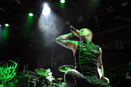 Singer Scott Lewis Carnifex Concert Columbiahalle Editorial Stock Photo ...