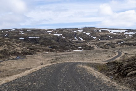 View Reykjadalur Valley Between Mountains Grafartina Editorial Stock ...