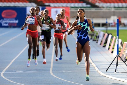 South Africas Prudence Sekgodiso R Competes Editorial Stock Photo ...