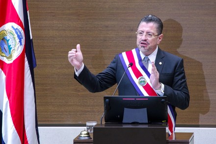 Costa Rican President Rodrigo Chaves L Editorial Stock Photo - Stock ...