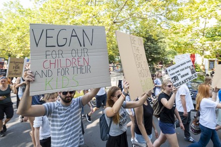 Animal Rights March 2019 Demonstration Animal Editorial Stock Photo ...