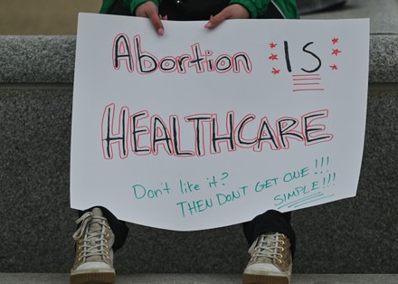 Activist Prepares Prochoice Poster Local Prochoice Editorial Stock ...