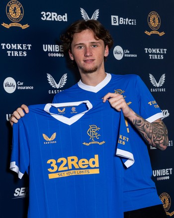 Rangers Midfielder Alex Lowry Signs Contract Editorial Stock Photo ...