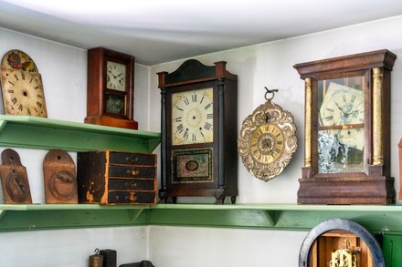 Antique Wall Clocks Watchmaker Room Black Editorial Stock Photo - Stock ...