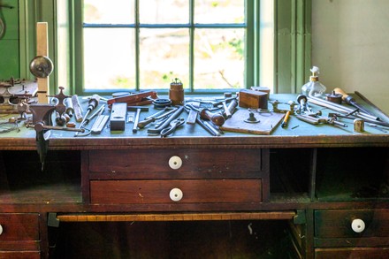 Antique Wall Clocks Watchmaker Room Black Editorial Stock Photo - Stock ...