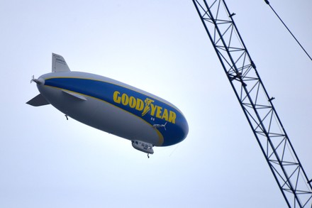 Gravesend Uk Goodyear Blimp Flying Over Editorial Stock Photo - Stock ...