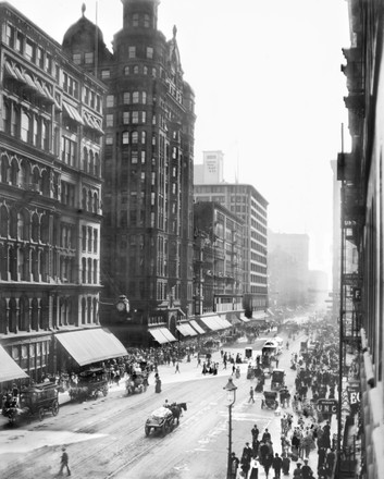 State Street Chicago Illinois Usa Detroit Editorial Stock Photo - Stock ...