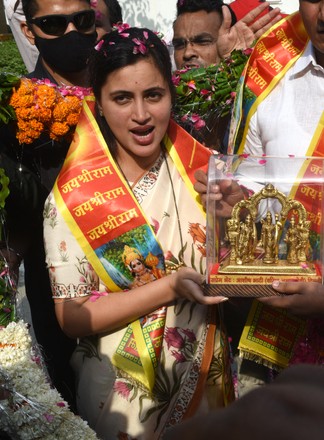 Independent Mp Navneet Rana Her Husband Editorial Stock Photo - Stock ...