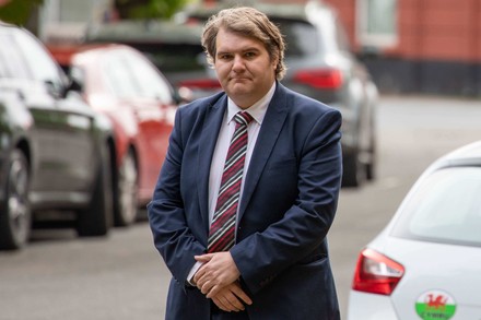 Conservative MP Jamie Wallis at Cardiff Magistrates Court, Wales, UK ...