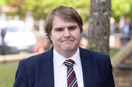 Conservative MP Jamie Wallis at Cardiff Magistrates Court, Wales, UK ...