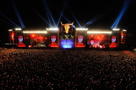 Festival Visitors Front Main Stage On Editorial Stock Photo - Stock ...