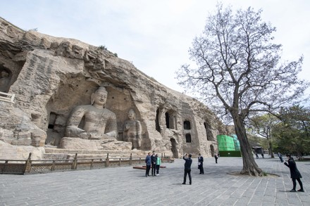 China Shanxi Datong Yungang Grottoes Relics Restoration - 11 May 2022 ...