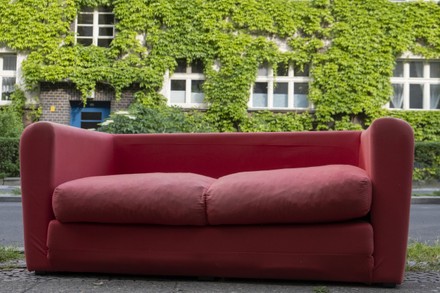 Discarded Couch Stands On Berlinprenzlauer Berga Editorial Stock Photo ...