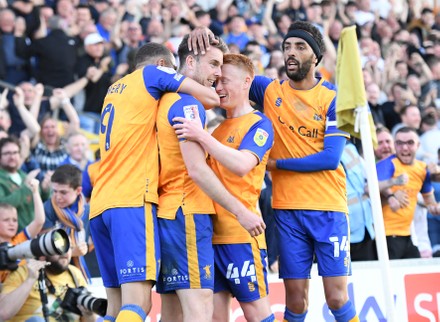 Rhys Oates Mansfield Town Celebrates Scoring Editorial Stock Photo ...