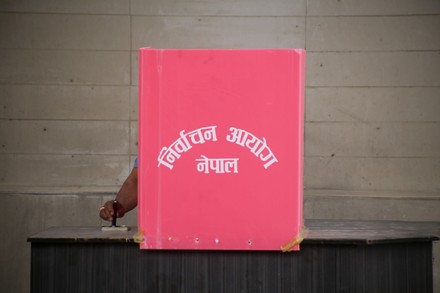 Nepali Voter Dips Swastik Sign On Editorial Stock Photo - Stock Image ...