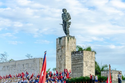 Main Tribune Below Che Sculpture Traditional Editorial Stock Photo ...
