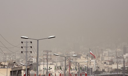 Heavy air pollution in Tehran, Iran Islamic Republic Of - 17 May 2022 ...