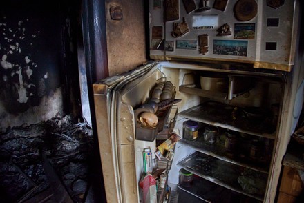 View Fridge Still Conatining Food Inside Editorial Stock Photo - Stock ...