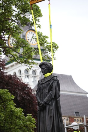 Margaret Thatcher statue, Grantham, Lincolnshire, UK, on May 15, 2022 ...