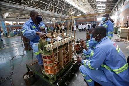 Employee Works On Electricity Transformer Zesa Editorial Stock Photo ...