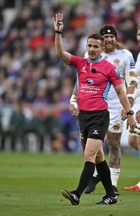 Luke Pearce Referee During Bristol Bears Editorial Stock Photo - Stock ...