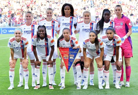 Lyons Starting Eleven Poses Before Womens Editorial Stock Photo - Stock ...