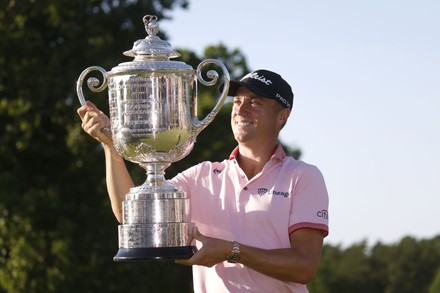 Justin Thomas Usa Holds Wanamaker Tropy Editorial Stock Photo - Stock ...