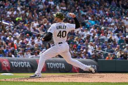 Colorado Pitcher Tyler Kinley 40 Throws Editorial Stock Photo - Stock ...