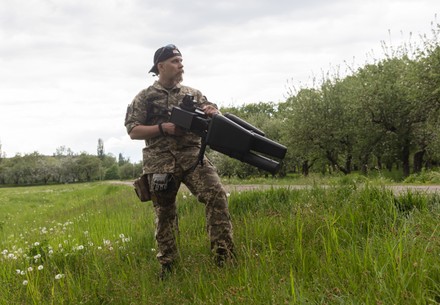 Ukrainian Soldier Demonstrates Work Edm4s Skysweeper Editorial Stock ...