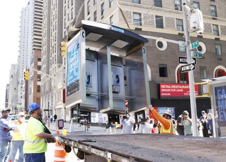 Last Nyc Public Payphone Removed On Editorial Stock Photo - Stock Image ...