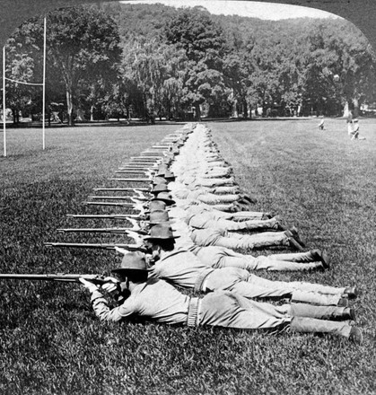 Skirmish Line Drill Cadets Military Academy Editorial Stock Photo ...