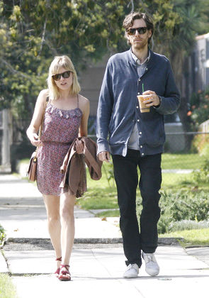 Kirsten Dunst and Jason Boesel out and about, Loz Feliz, Los Angeles ...