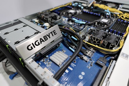 Gigabyte Brand Data Server On Display Editorial Stock Photo - Stock ...