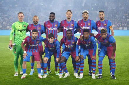 Starting Eleven Barcelona Pose Photo During Editorial Stock Photo ...