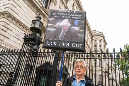 Anti Boris Johnson Protesters Holds Signs Editorial Stock Photo - Stock ...