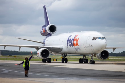 Fedex Plane Carrying Second Shipment Baby Editorial Stock Photo - Stock ...