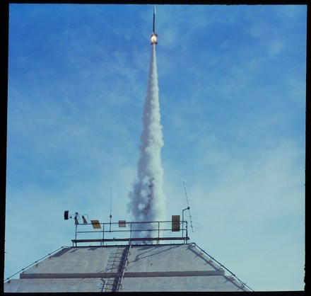 Aerial View Aerobee Rocket Launching White Editorial Stock Photo ...