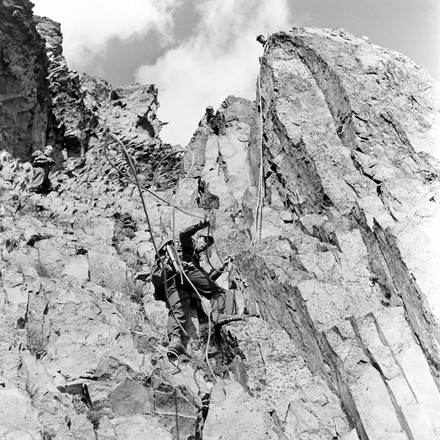 Soldiers Climbing Mountain During Regiment Training Editorial Stock ...
