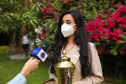 Aya Ibrahim Egyptian Girl Who Won Editorial Stock Photo - Stock Image ...