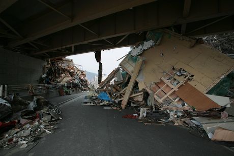 Ruins House Stuck Underneath Bridge Editorial Stock Photo - Stock Image ...