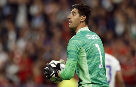 Real Madrids Goalkeeper Thibaut Courtois Action Editorial Stock Photo ...