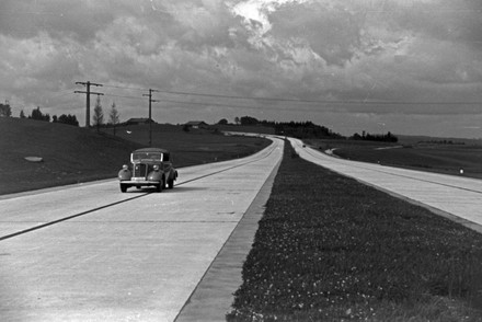 On Tour Reichsautobahn Highway Germany 1930s Editorial Stock Photo ...