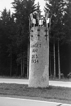 On Tour Reichsautobahn Highway Germany 1930s Editorial Stock Photo ...