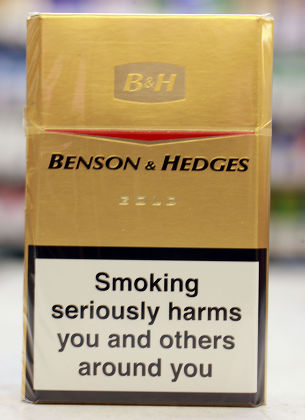 Benson Hedges Cigarette Packet On Display Editorial Stock Photo - Stock ...