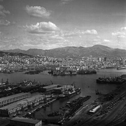 Travelling Through Italy Here Genova Harbor Editorial Stock Photo ...