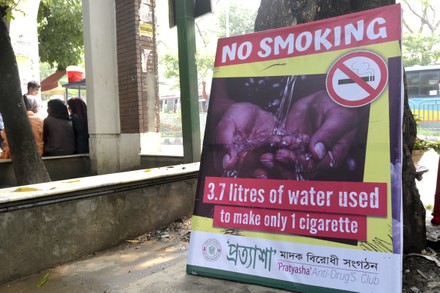 Antitobacco Awareness Poster Displayed During World Editorial Stock ...